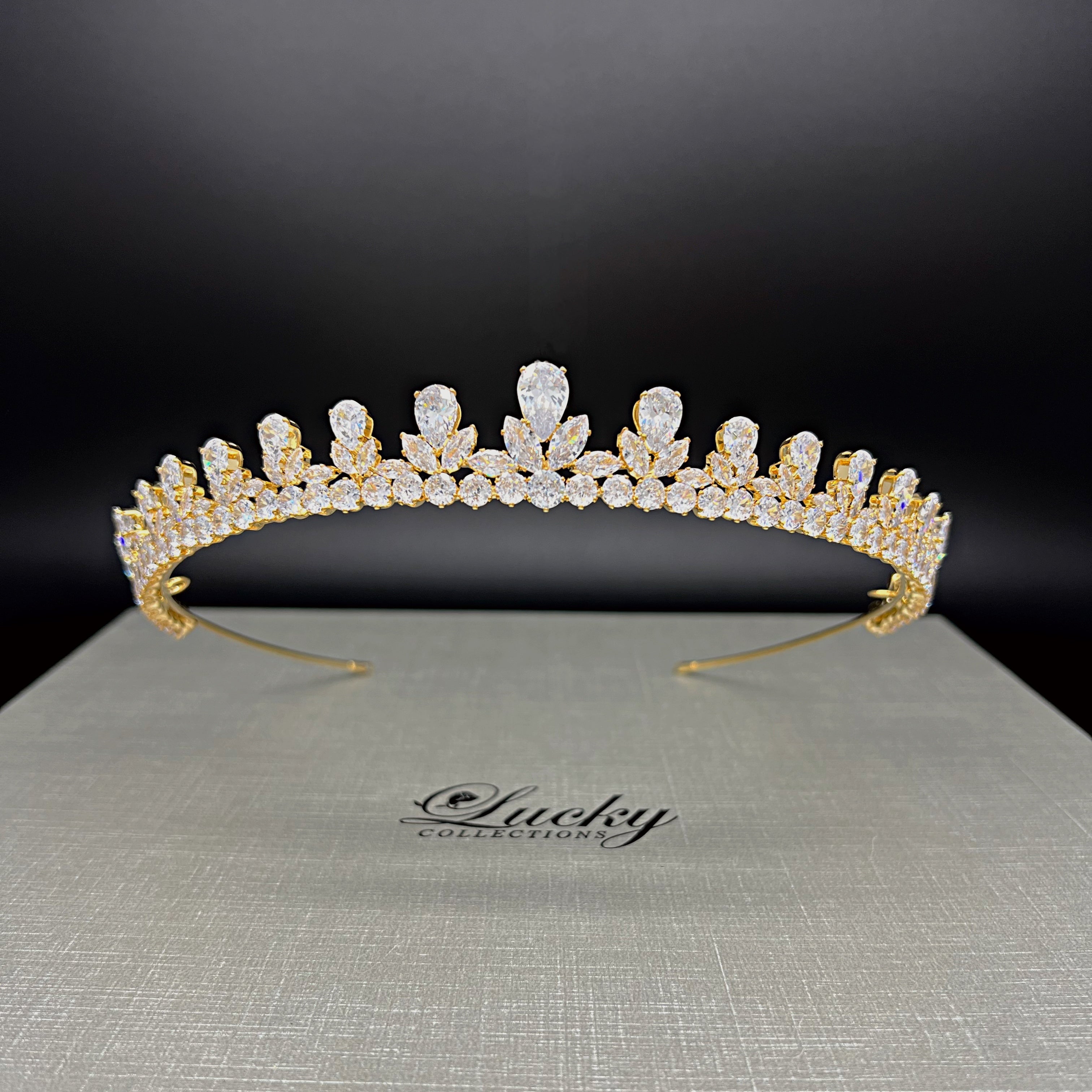 Petite Short Tiara with Touch of Elegance by Lucky Collections ™ – ProBridalUSA.com