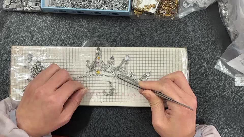 How handcrafted tiara crown is designed by Lucky Collections ...