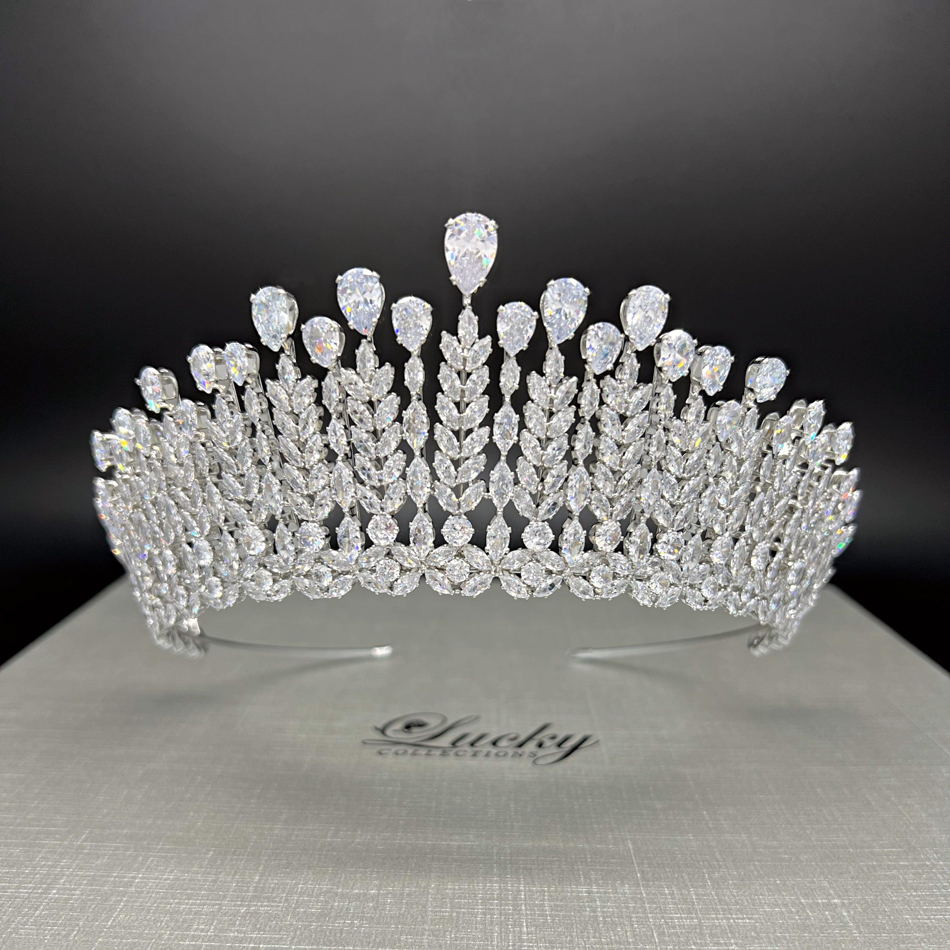Bridal Tiara, Quinceanera Corona, Regal Tiara for Quince, Crown for ...