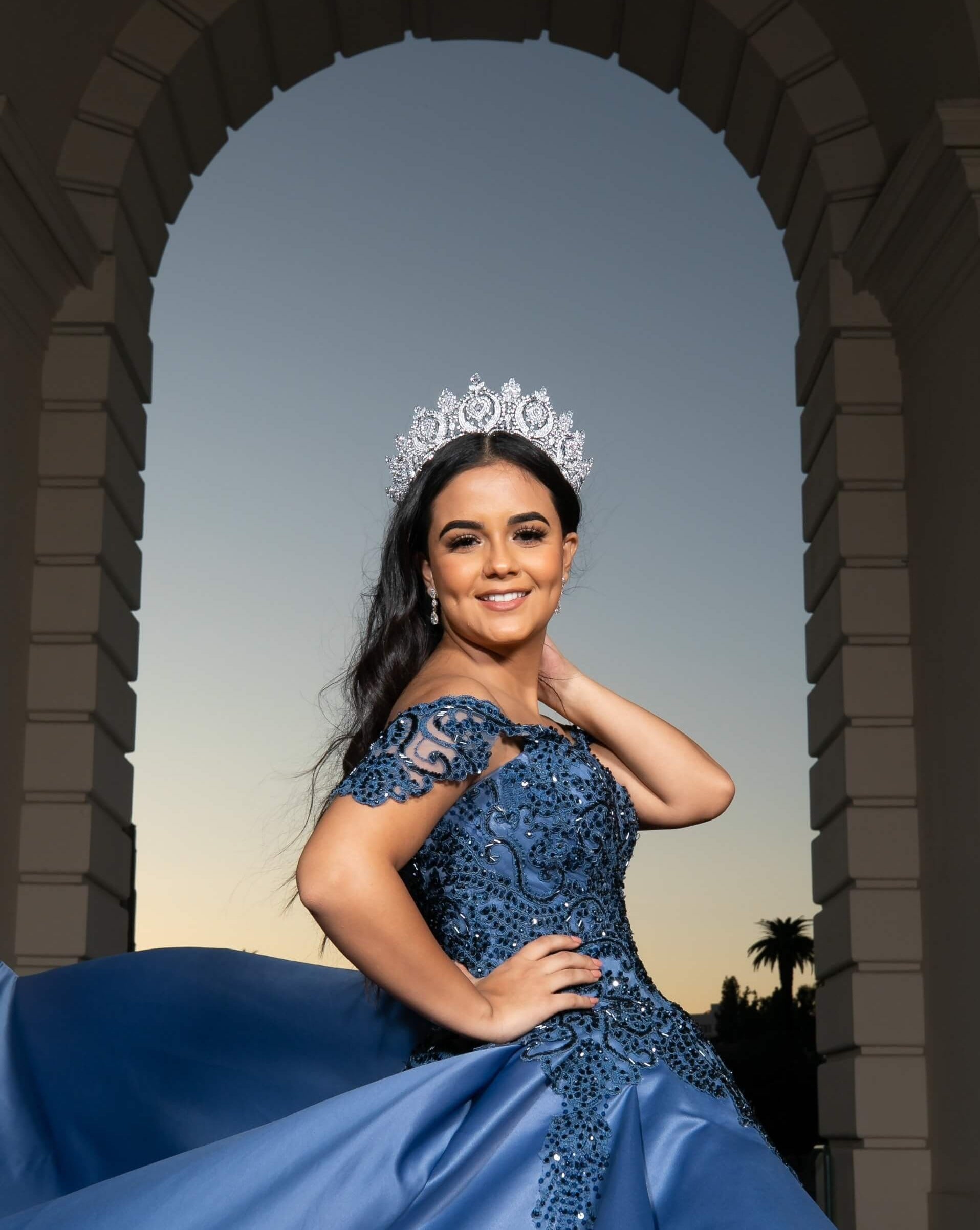 Tall Cubic Zirconia Bridal Crown Quinceanera Tiara Shines Like Diamond ...